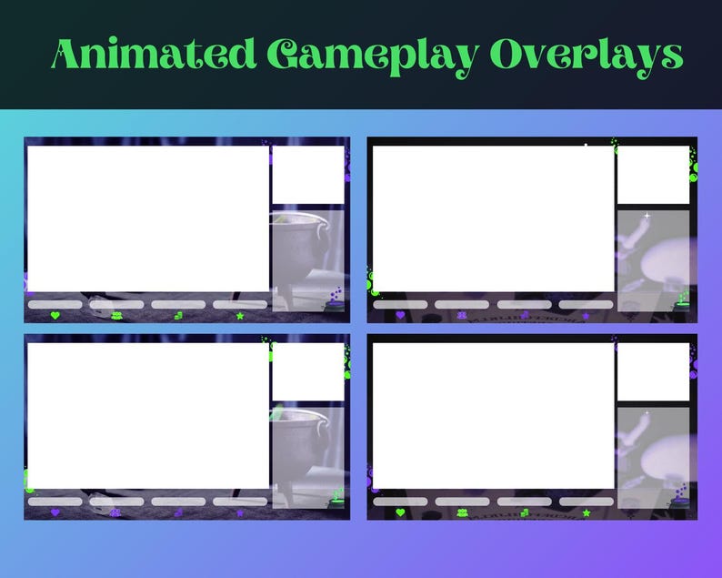 Witch's Cauldron Twitch Stream Overlay Pack - Etsy