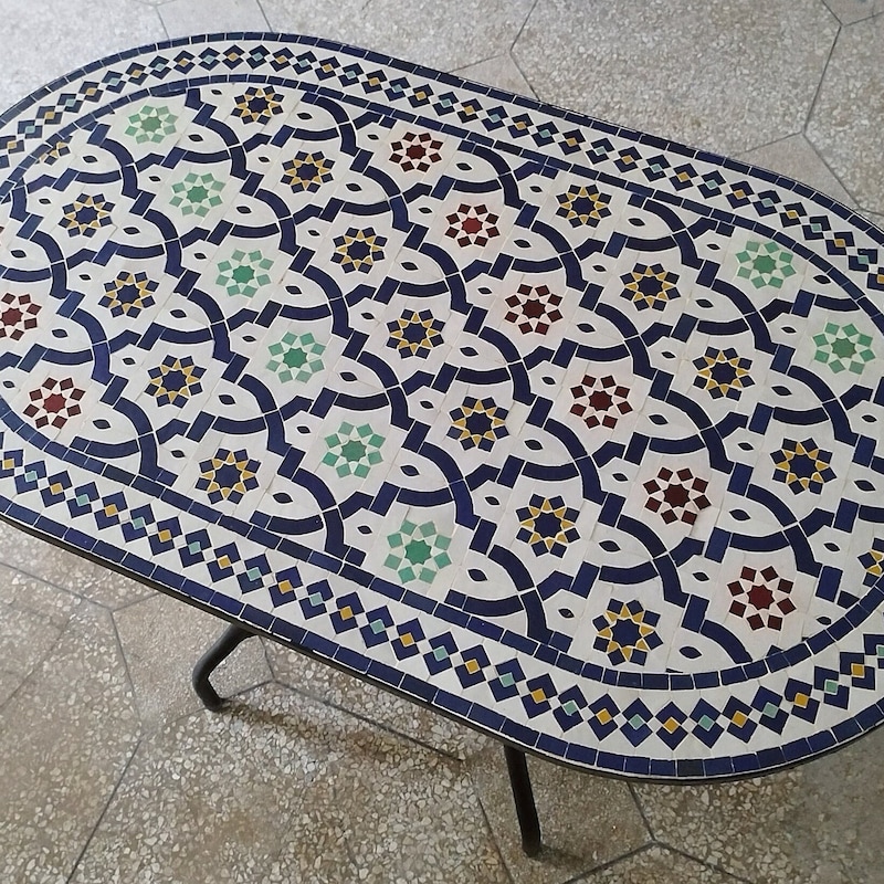 Outdoor Mosaic Table - Etsy