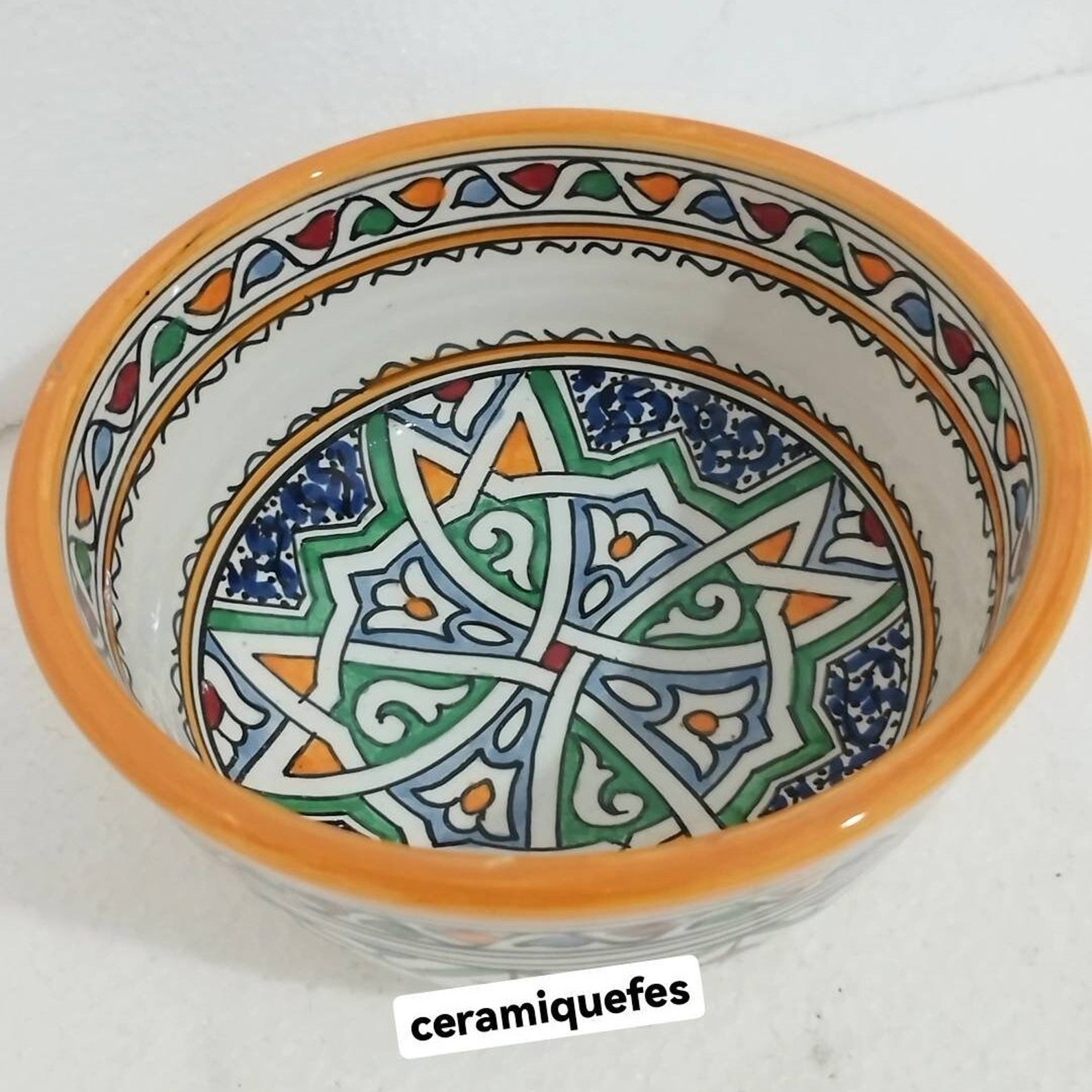 Morocco Dinnerware , Salad Bowl 100% Handmade , Ceramics Salad Bowl - Etsy