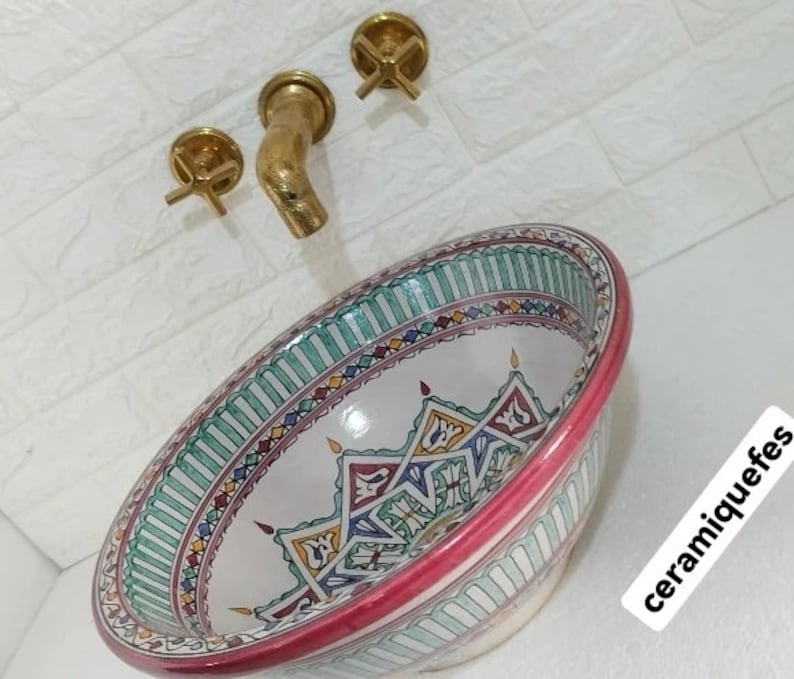 Lavabo De Salle De Bain Évier De Style Marocain Lavabo - Etsy