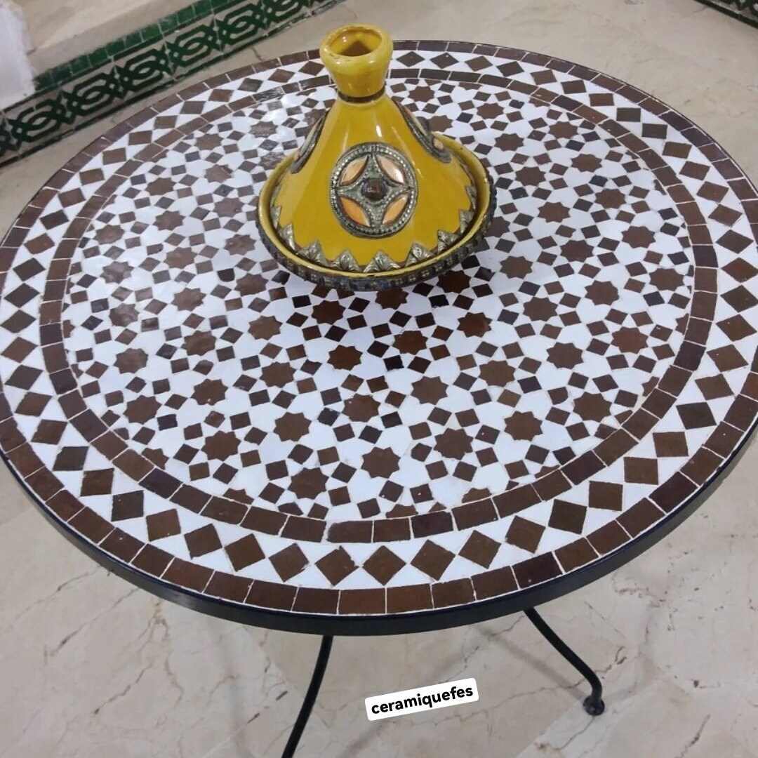 Mosaic Table, Mosaic Garden Table, Mosaic Kitchen Table, Mosaic Outdoor ...