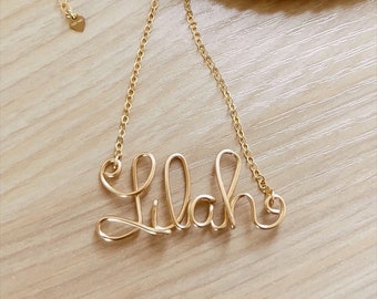 Wire Personalized Name Necklace - Etsy