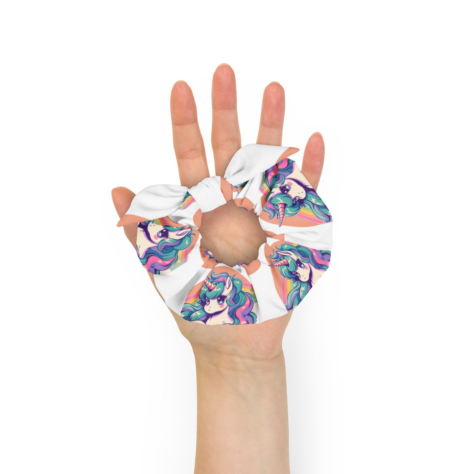 80s 90s Anime Inspired Unicorn Kawaii Scrunchie 80s Aesthetic, Gift for ...