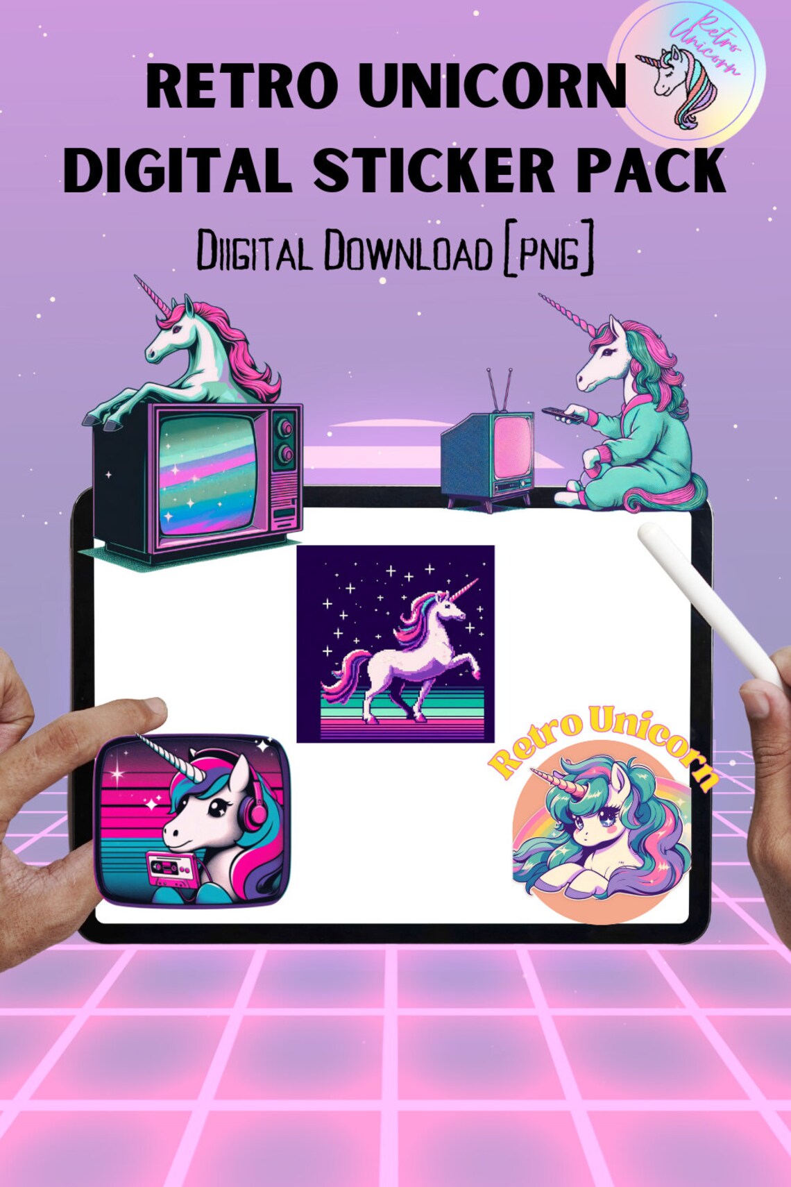 Digital Stickers for Digital Planners Unicorn Digital-sticker for Ipad ...