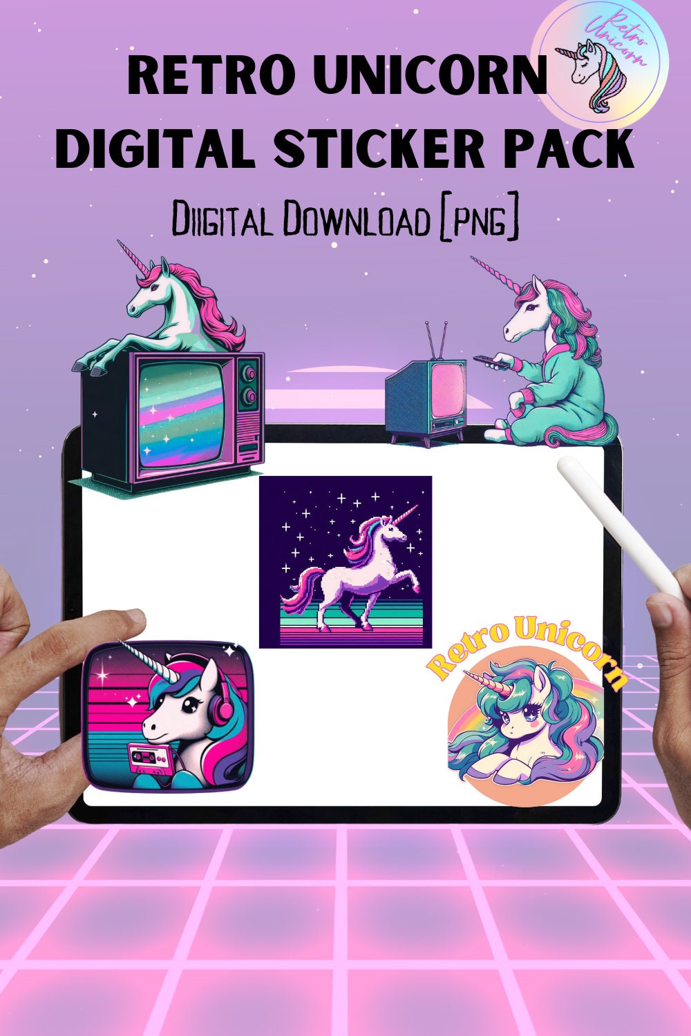 Digital Stickers for Digital Planners Unicorn Digital-sticker for Ipad ...