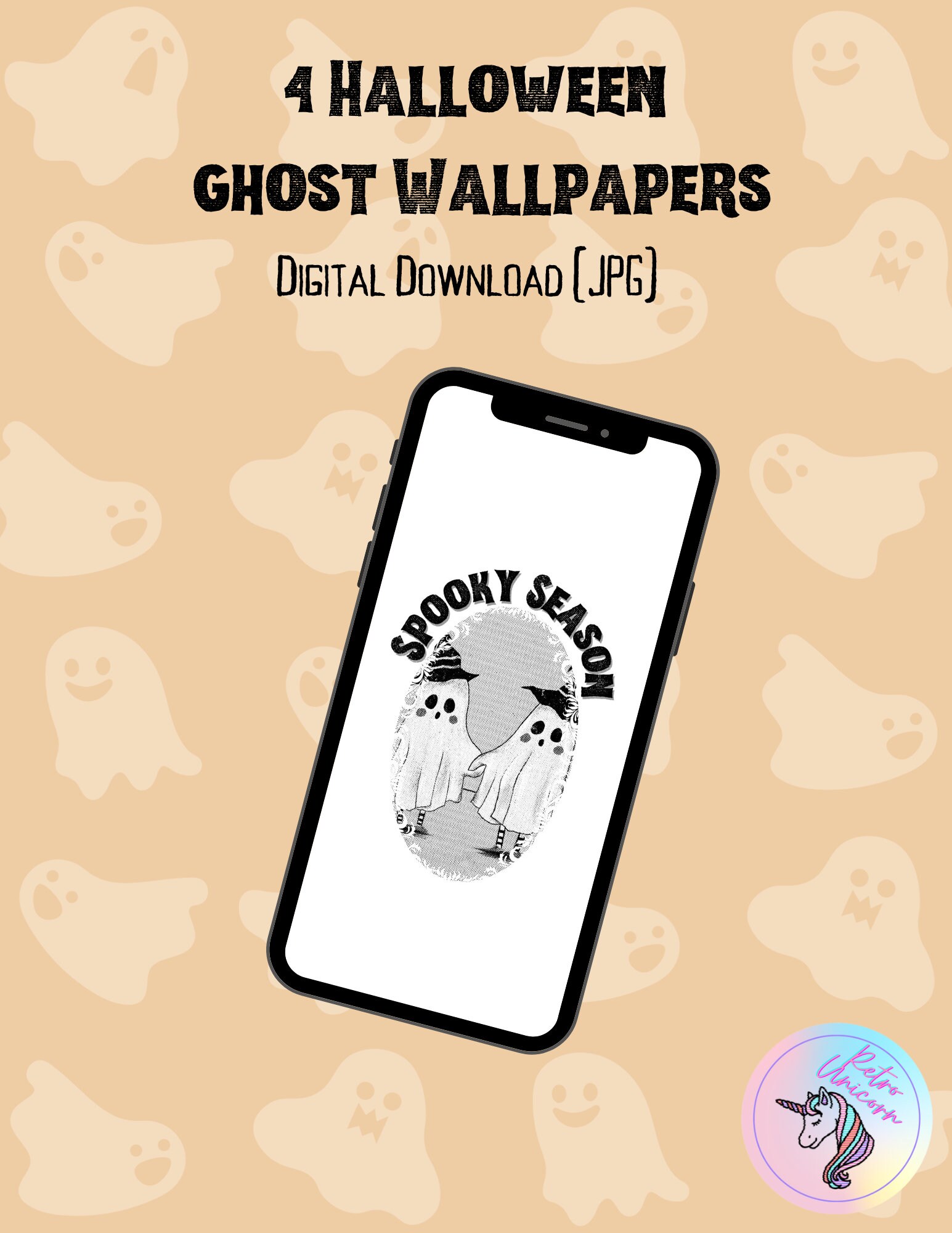 Halloween Wallpaper for Fall With Spooky Ghost Lockscreen Wallpaper ...