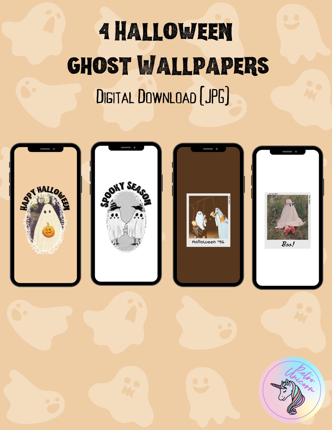 Halloween Wallpaper for Fall With Spooky Ghost Lockscreen Wallpaper ...