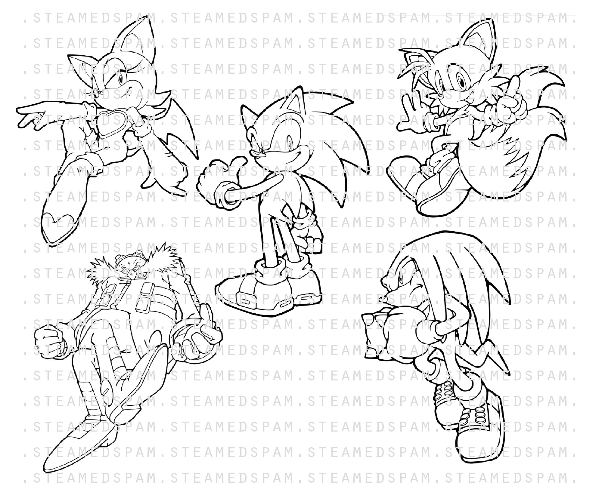 200 Coloring Pages: Animated Characters 1 - Etsy