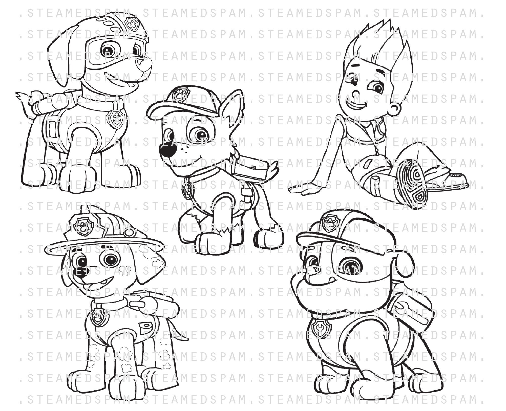 200+ Coloring Pages: Animated Characters 1 - Etsy