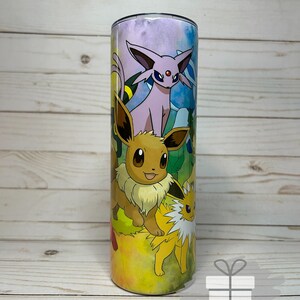 Eevee Evolutions Tumbler, 20oz, 30oz, Eevee Cup, Umbreon, Espeon ...