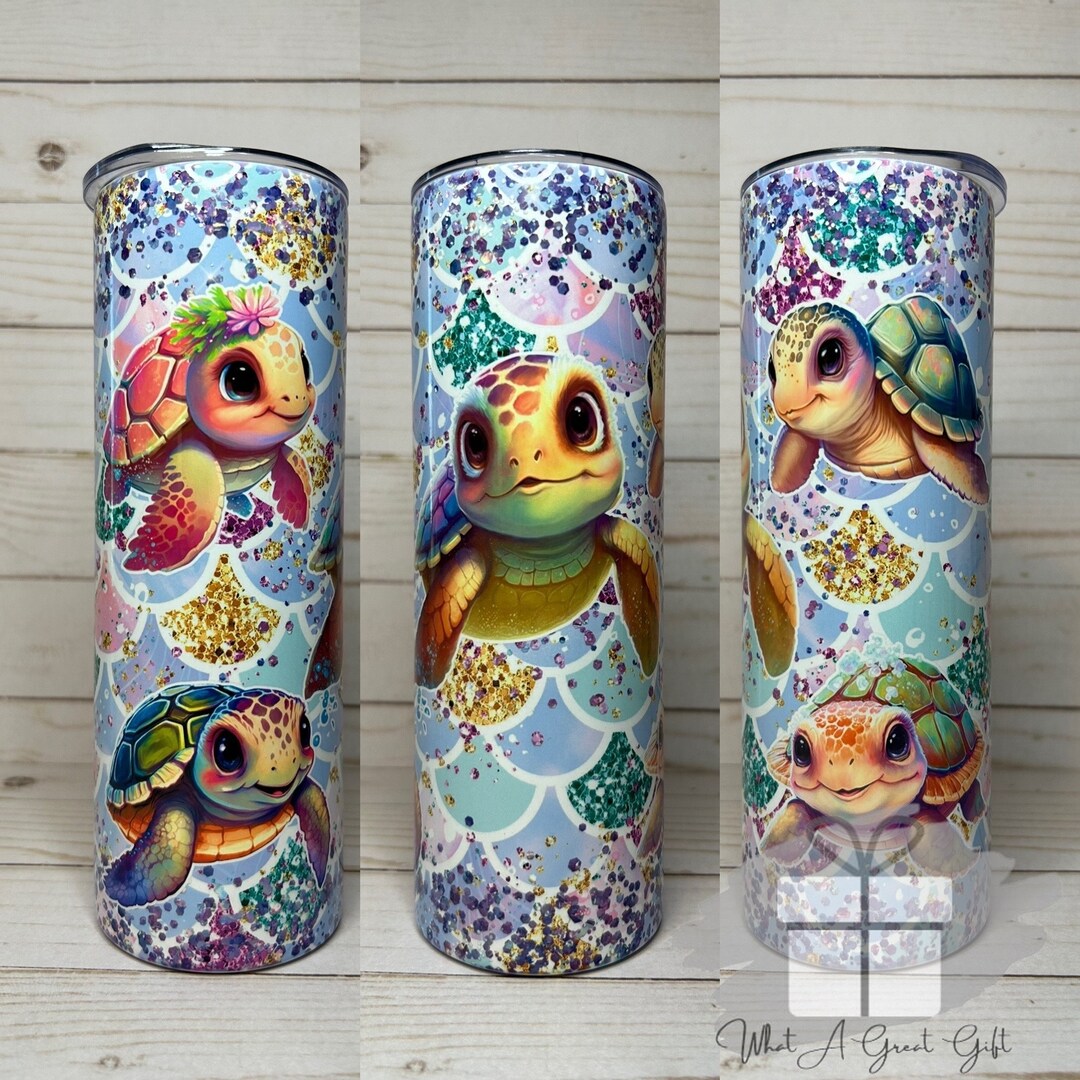 Turtle Tumbler, 30oz, 20oz, Turtle Cup, With Straw, Insulated Hot or ...