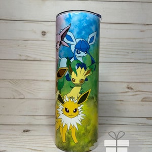 Eevee Evolutions Tumbler, 20oz, 30oz, Eevee Cup, Umbreon, Espeon ...