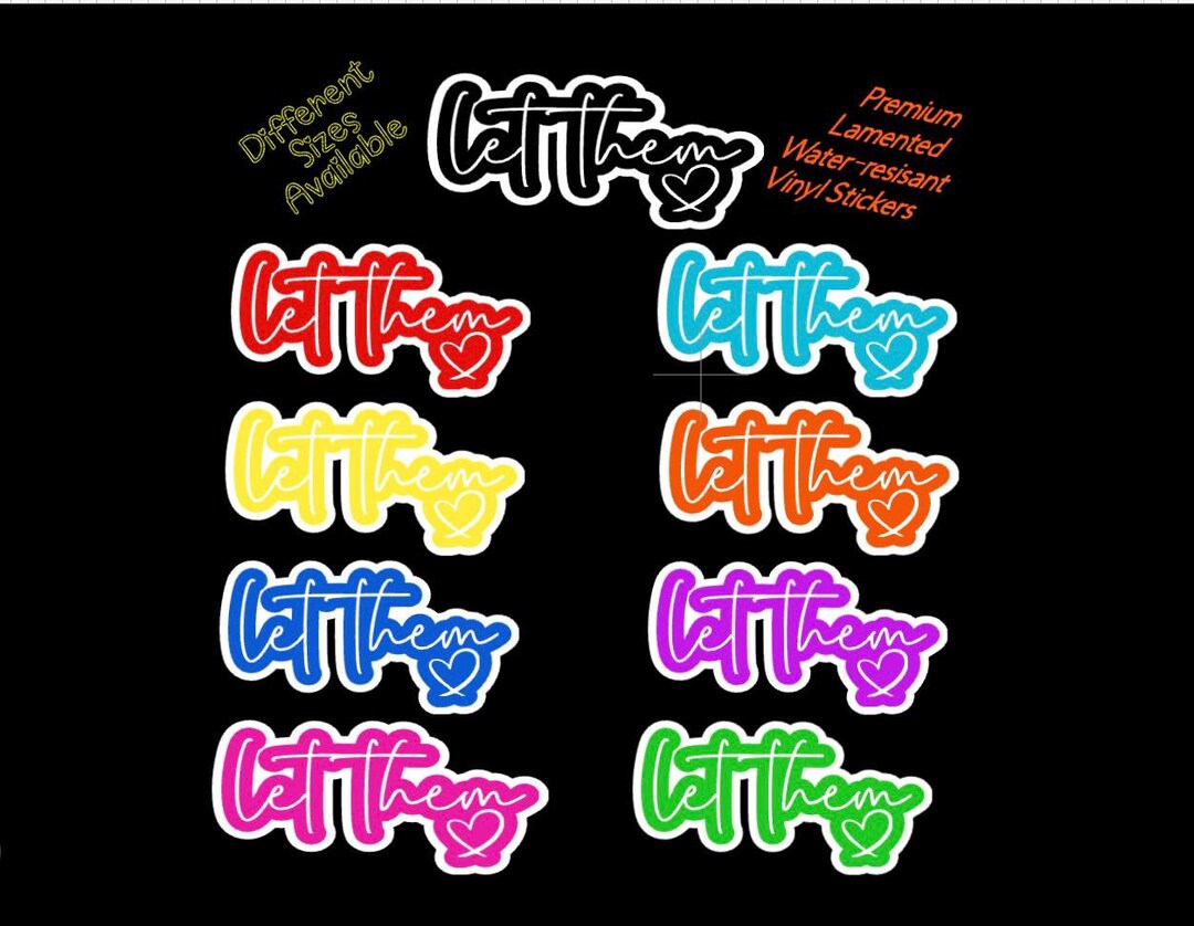 Let Them Decal/let Them Sticker/mental Health Decal/inspirational ...