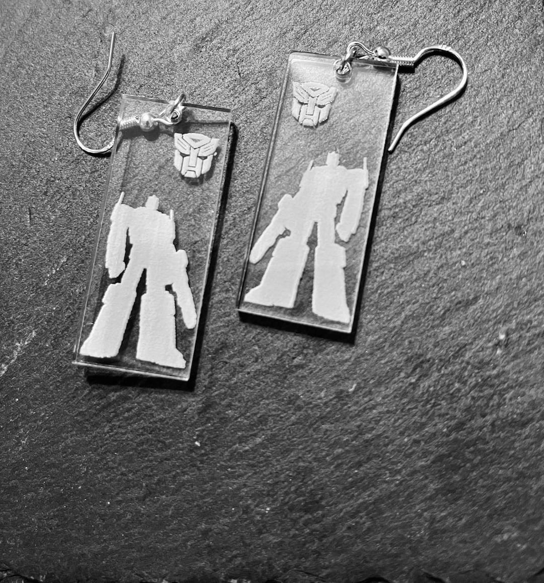 Optimus Prime Silhouette Earrings - Etsy