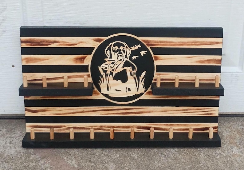 Duck Call Holder Wood Display Case - Duck Hunting Gift - Goose Call ...