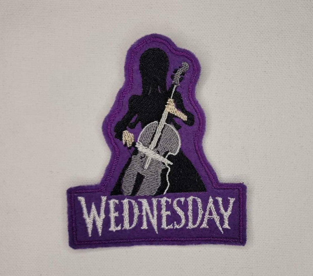 Wednesday Cello Scene Embroidered Sew-on / DIY Patch - Etsy