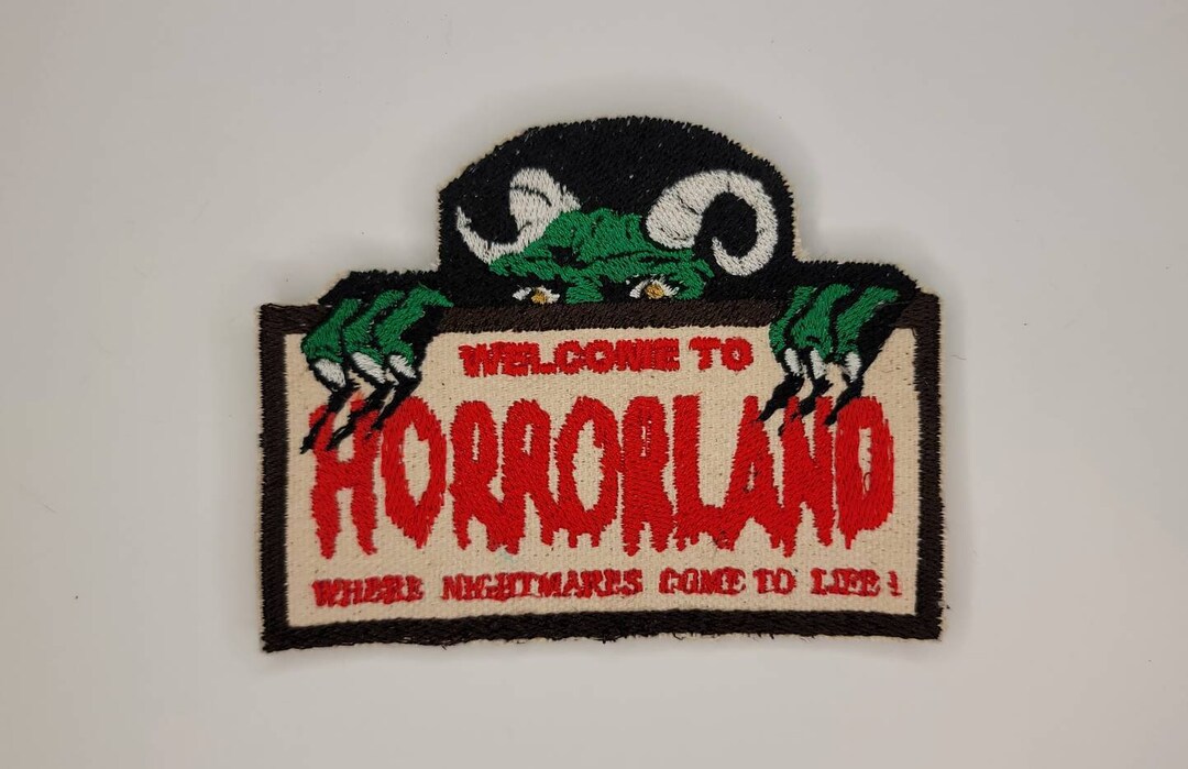 Welcome to Horrorland Embroidered Sew-on / DIY Patch - Etsy