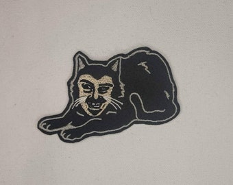 Black Cat Patches Cat Iron on Patches Iron on Patch Patches for Jackets Embroidery Patch Patch ...