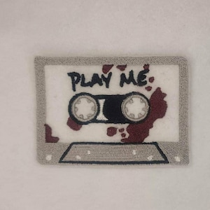 Play Me Cassette Saw Embroidered Sew-on / DIY Patch - Etsy
