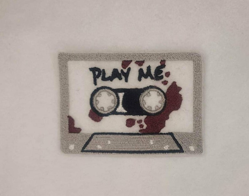 Play Me Cassette Saw Embroidered Sew-on / DIY Patch - Etsy
