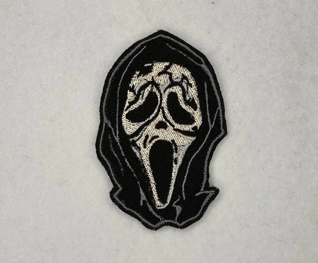 Ghostface Decayed Mask Scream 6 Inspired Embroidered Sew-on / DIY Patch ...