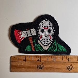 Jason Voorhees Friday the 13th Part III Embroidered Sew-on / DIY Patch ...