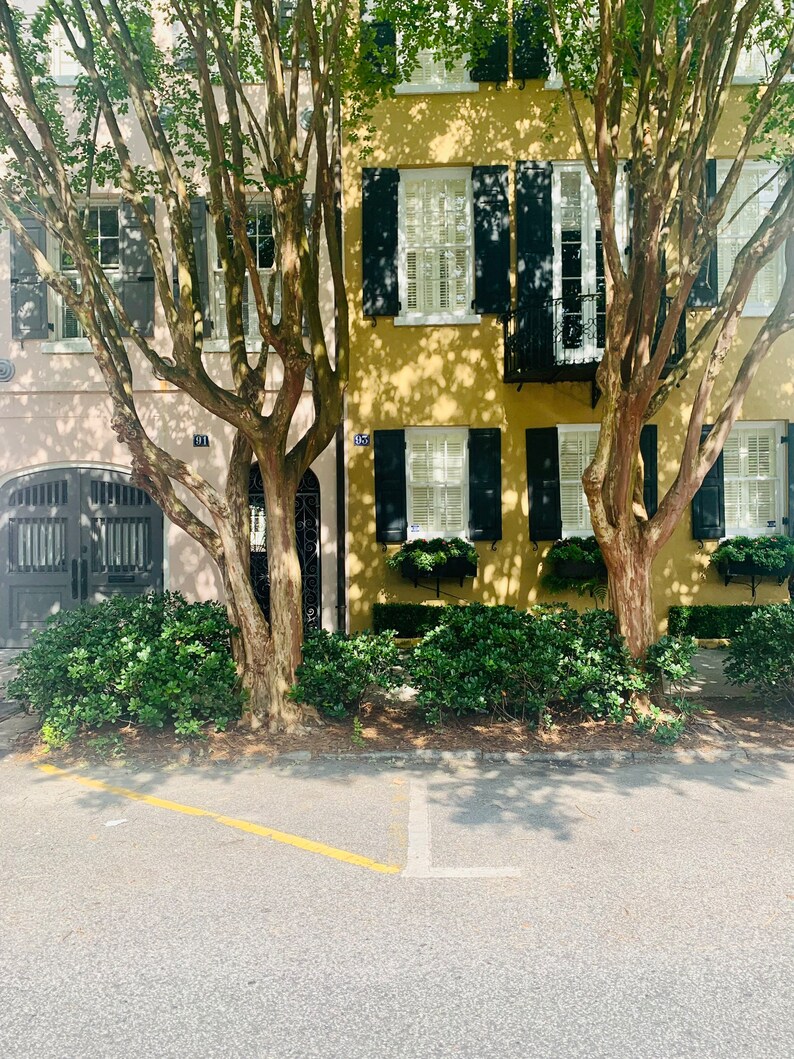 Rainbow Row Photography Art Print - Etsy