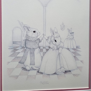 Vintage Sue Rupp Limited Edition Bunny Print "hareball" - Etsy