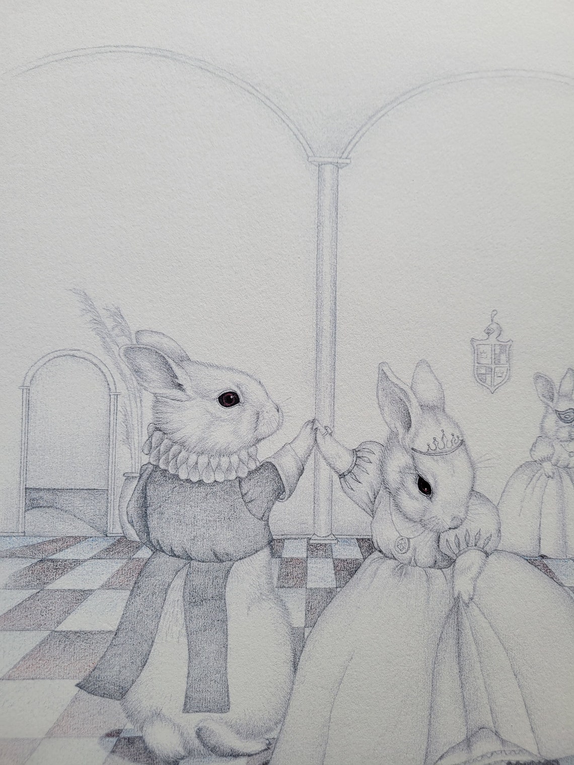 Vintage Sue Rupp Limited Edition Bunny Print "hareball" - Etsy