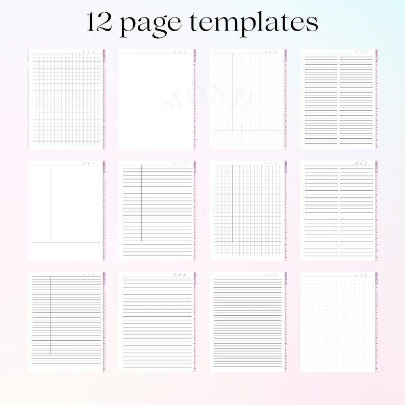 Digital Hyperlinked Notebook for Goodnotes and Notability, Tabs , Lined ...