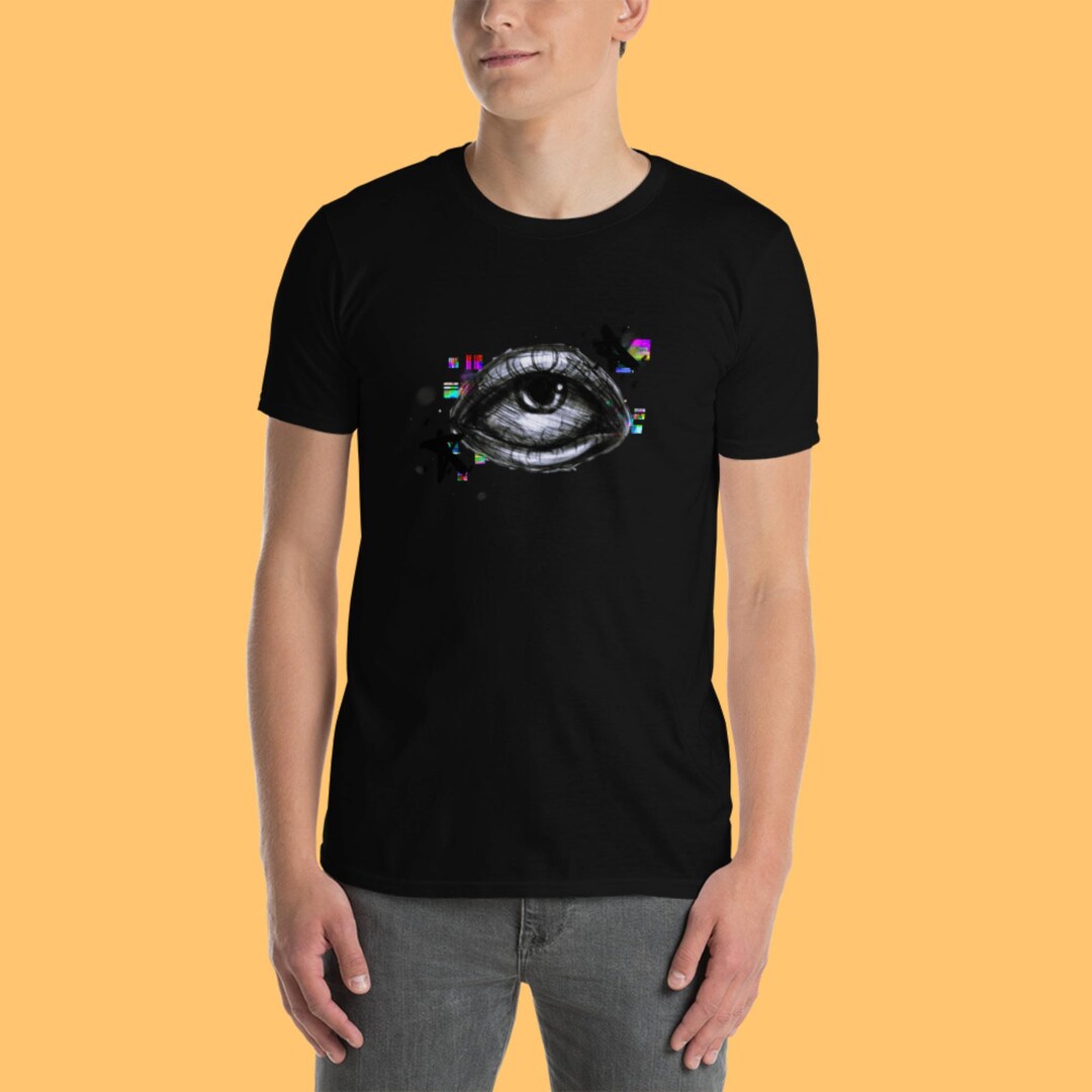 Hand Designed Eye Graphic Tee - Etsy UK