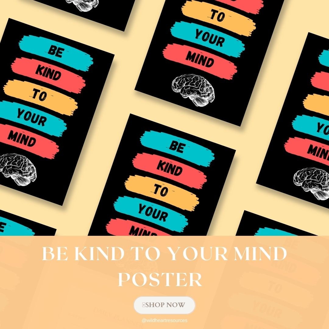 Be Kind to Your Mind Poster - Etsy