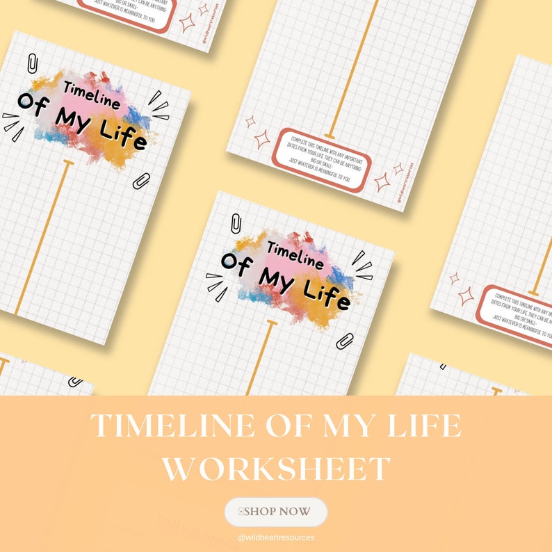 Timeline of My Life Worksheet - Etsy