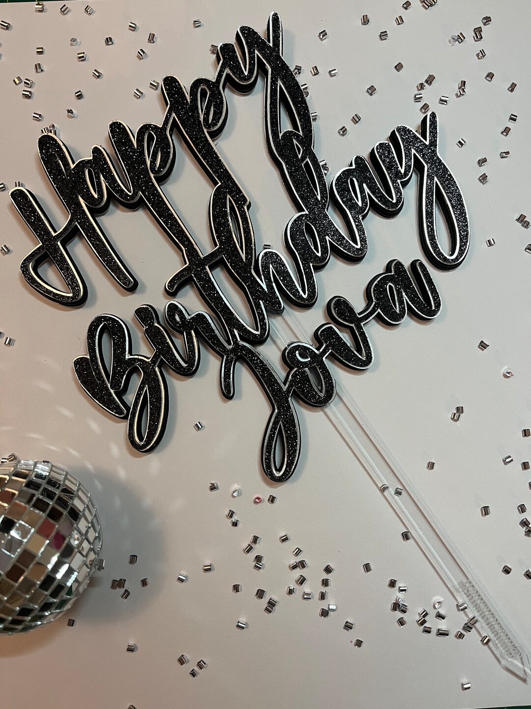 Cake Topper Happy Birthday Custom / Happy Birthday Sign / Cake Topper ...