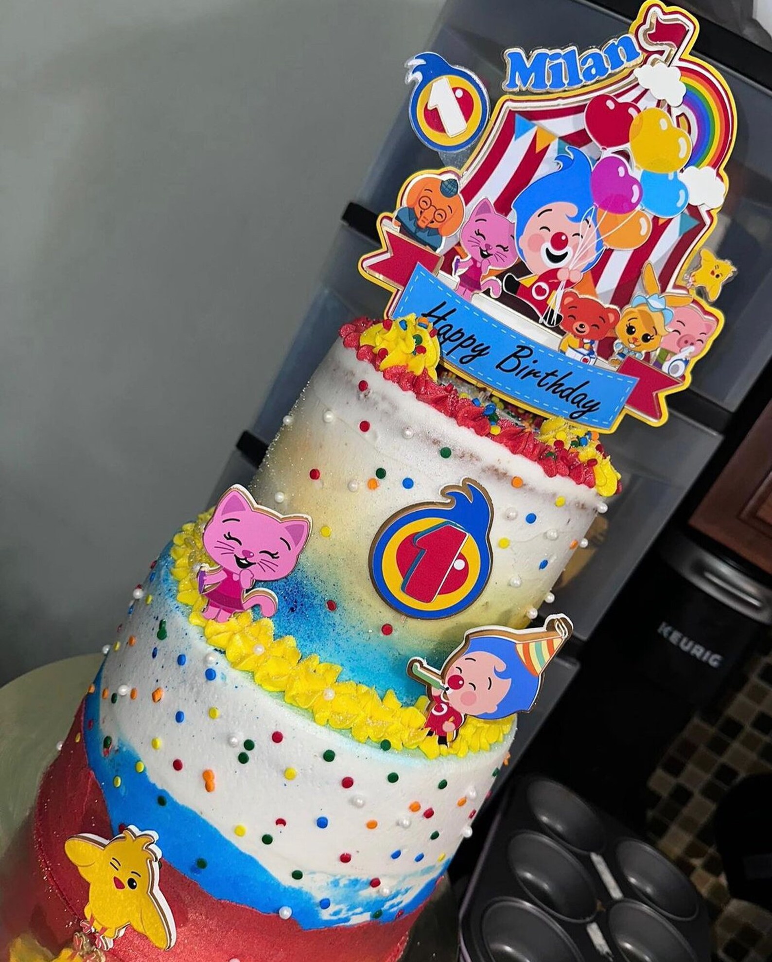 Minni Cake Topper Plim Plim, Minni Cake Toper Circus, Cake Ornament ...