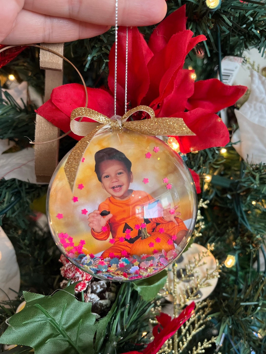 Photographic Christmas Ornament, Decorative Spheres, Christmas Gift ...