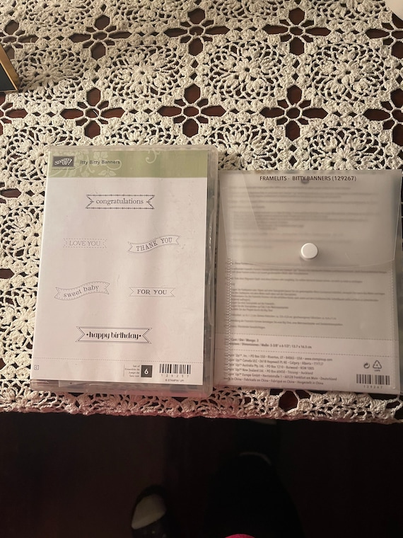 Stampin up Itty Bitty Banners Stamp Set and Coordinating | Etsy