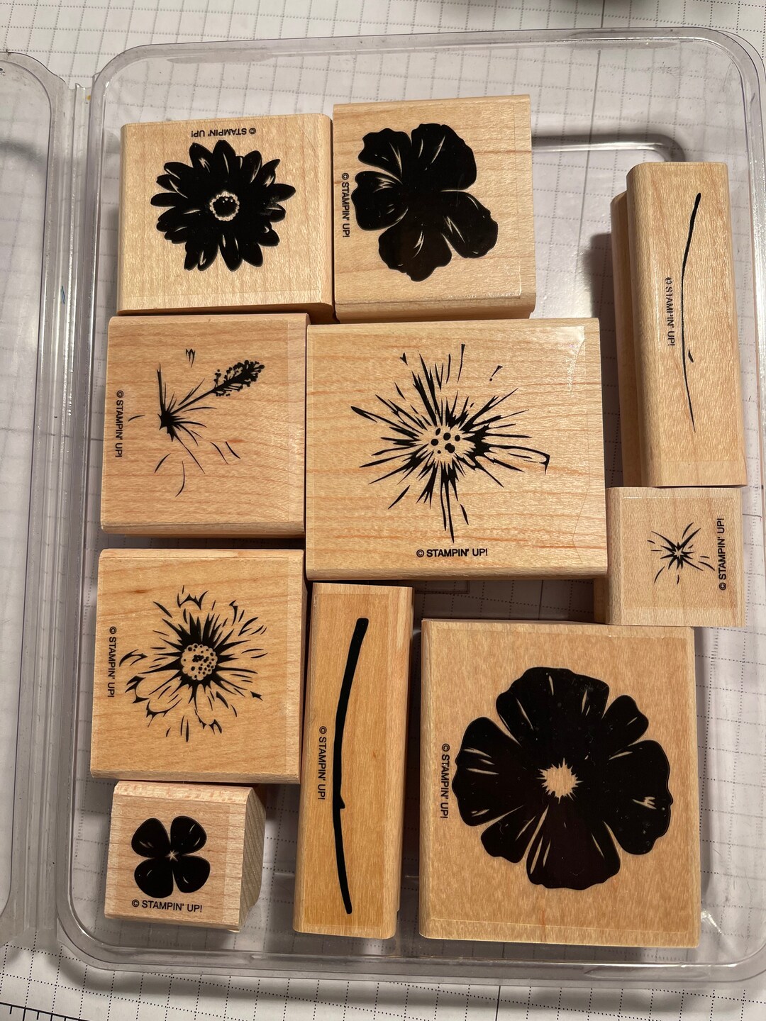 Stampin up Two-step Stampin Greenhouse Garden Wood Mount Stamp - Etsy