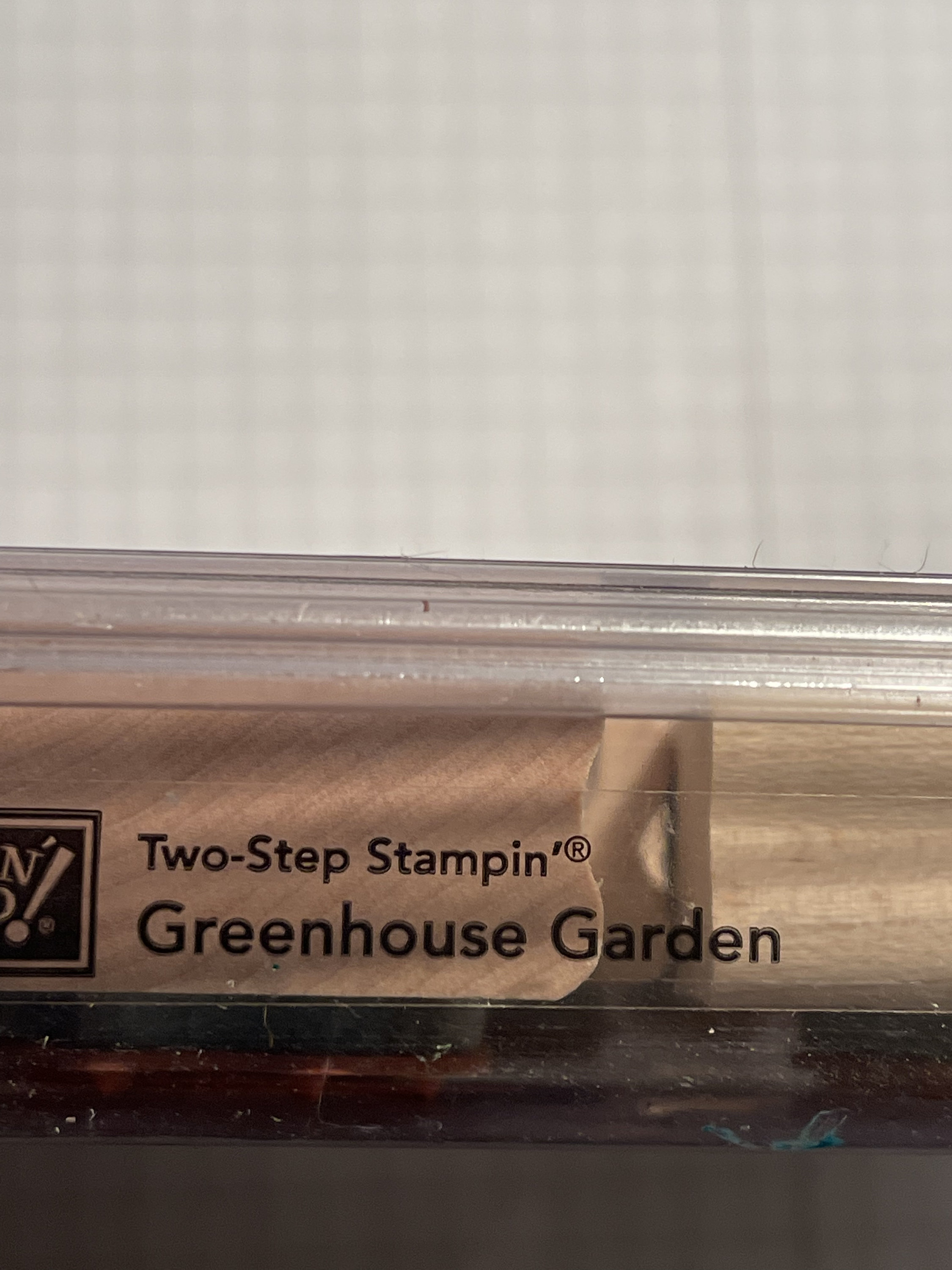 Stampin up Two-step Stampin Greenhouse Garden Wood Mount Stamp - Etsy