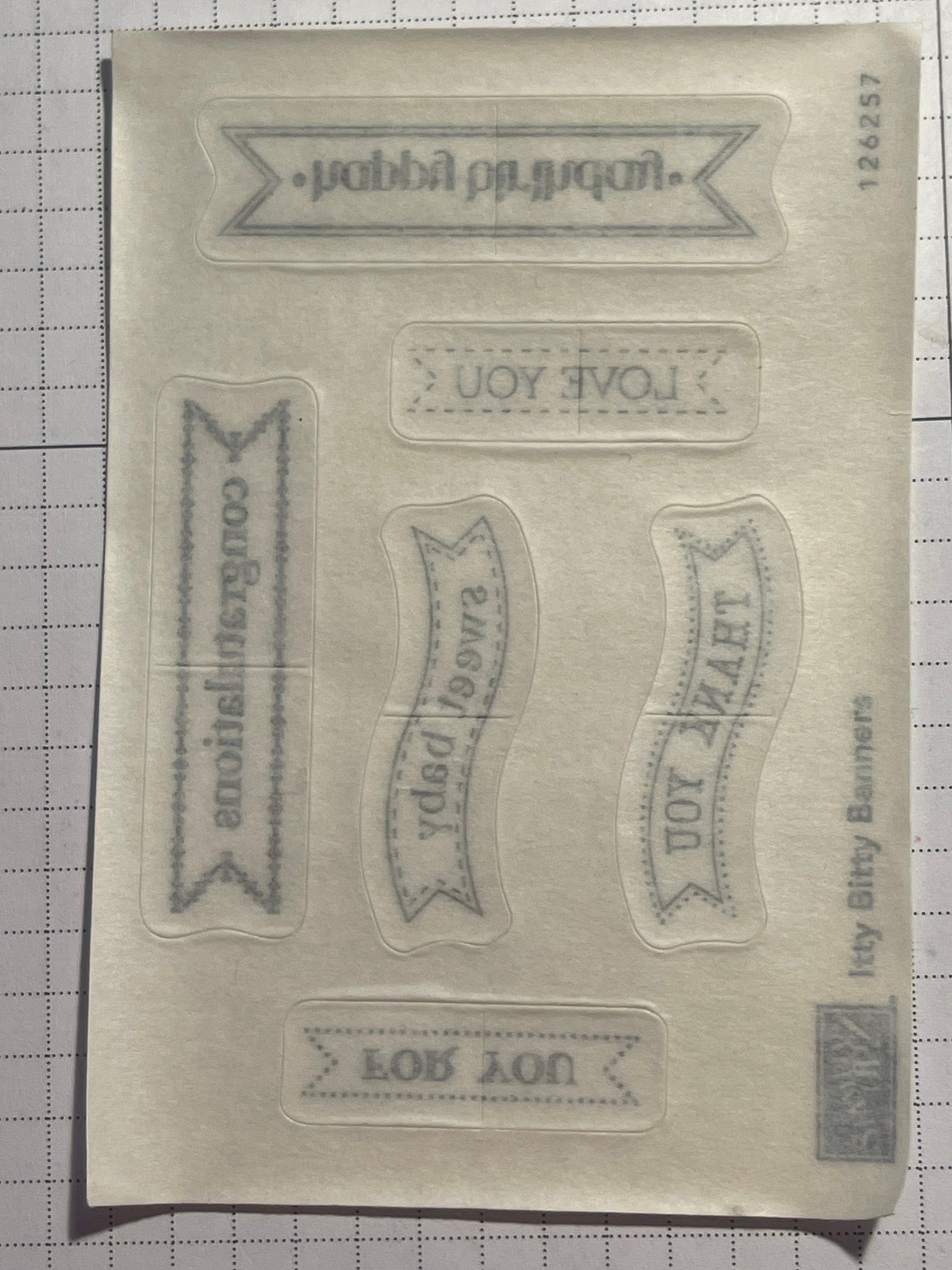 Stampin up Itty Bitty Banners Stamp Set & Dies - Etsy