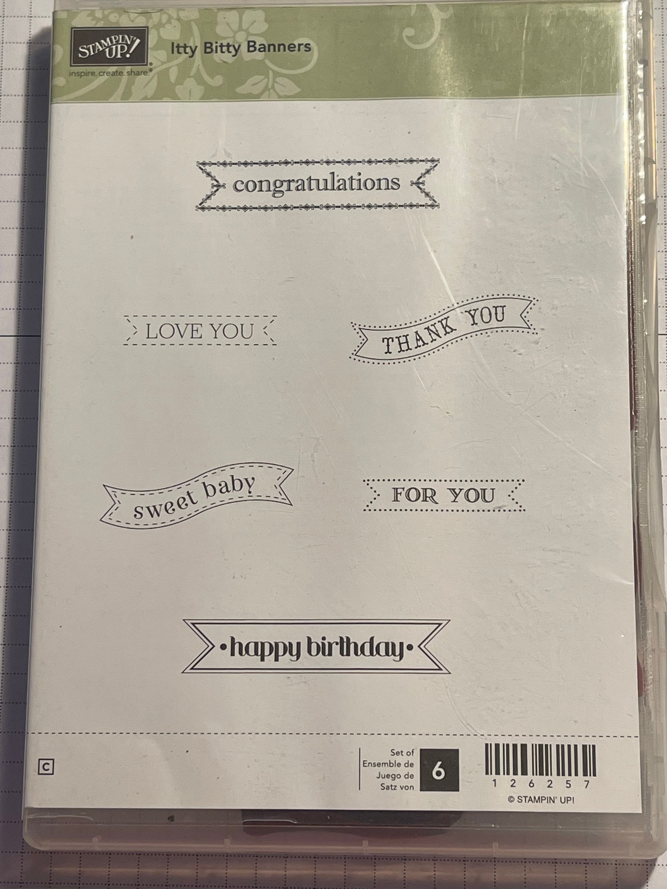 Stampin up Itty Bitty Banners Stamp Set & Dies - Etsy