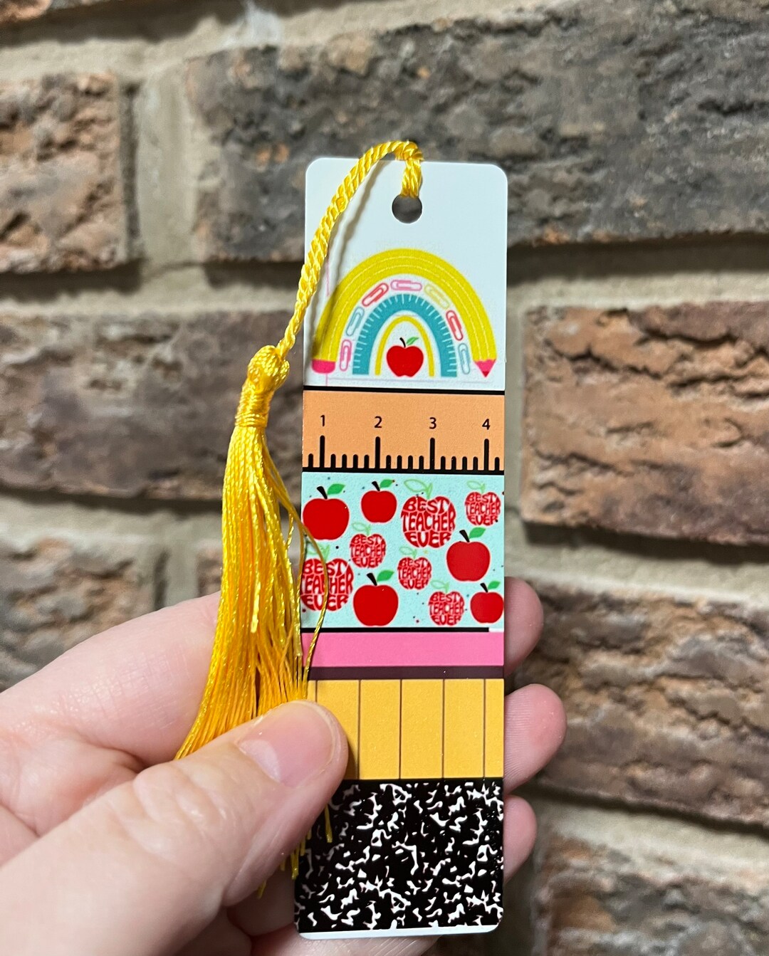 Best Teacher Ever Bookmark/ Teacher Bookmark/ Gift Ideas/ Special Gift ...
