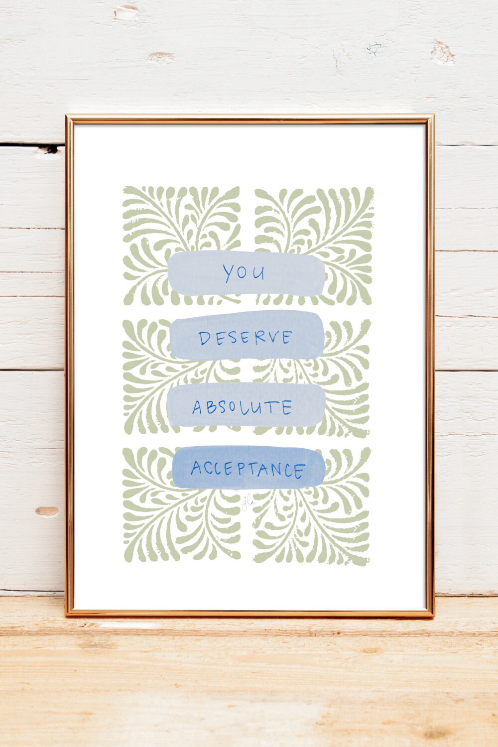 You Deserve Absolute Acceptance Art Print Original Art by Jordan Adair Fine Art Print Wall Decor ...