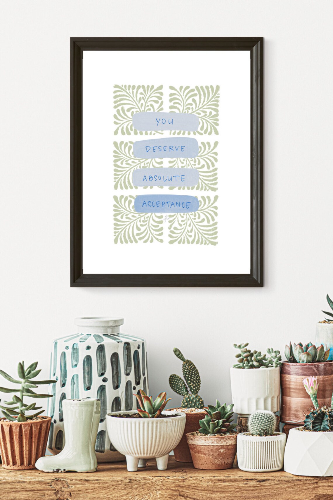 You Deserve Absolute Acceptance Art Print Original Art by Jordan Adair Fine Art Print Wall Decor ...