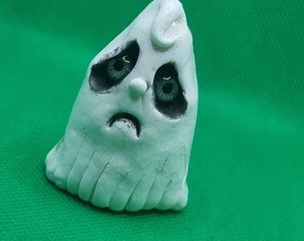 Lil Witch Ghost Handmade Polymer Clay Creation - Etsy