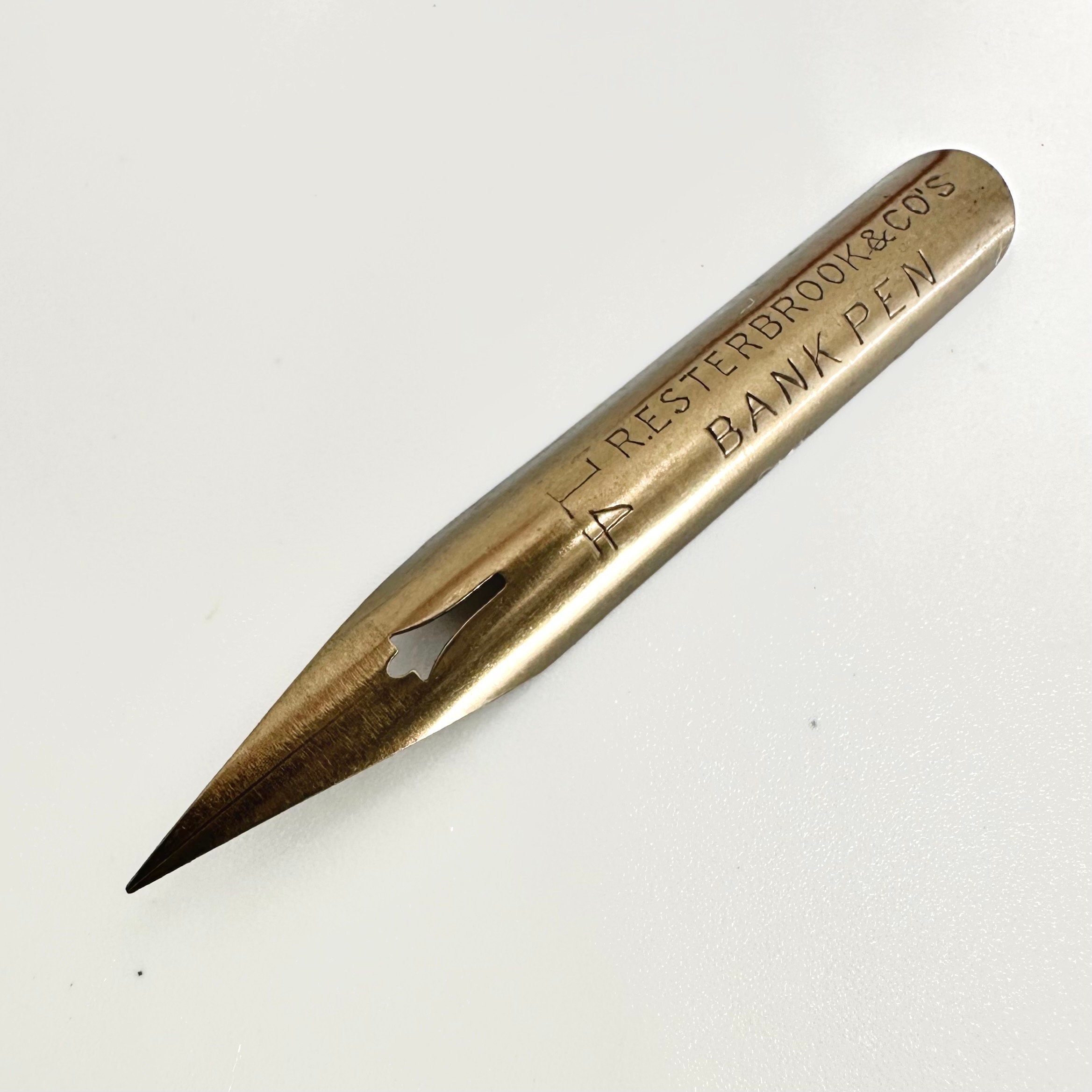Antique Esterbrook Bank Pen No.14 Dip Pen Nib STRAIGHT VENT Circa 1910 ...