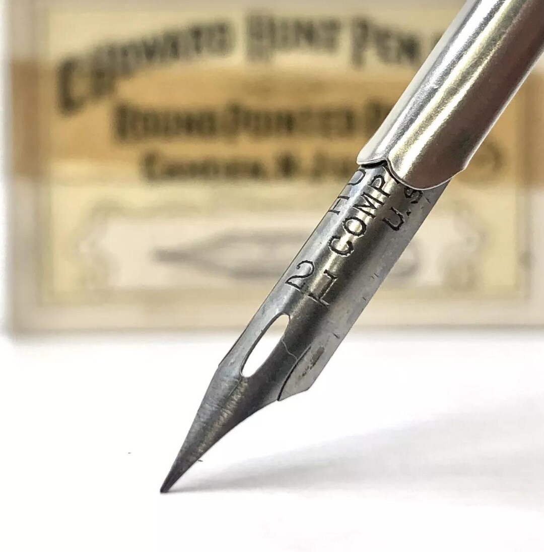Howard Hunt 21 Companion Pen Nib: Vintage Calligraphy Dip Pen - Etsy