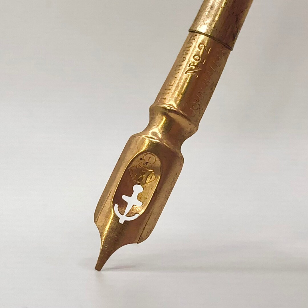 John Walker & Co's the Anchor Pen No. 2 Antique Dip Pen Nib - Etsy