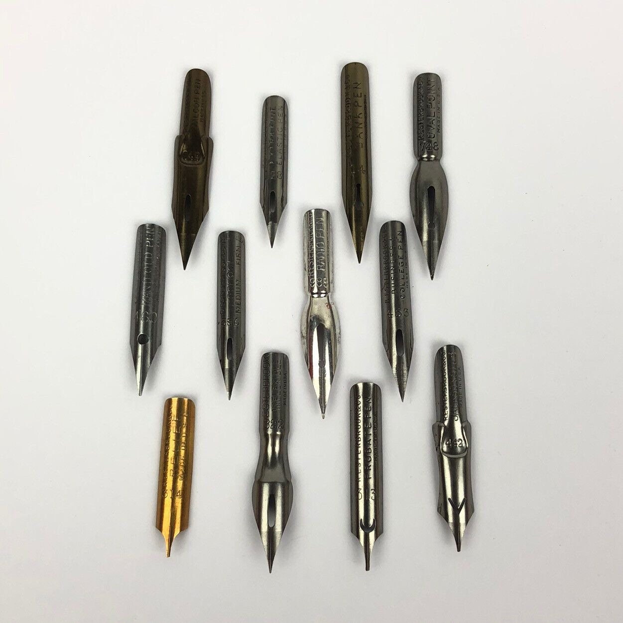 12 Esterbrook Pen Nibs From Assortment 7 NEW Vintage Radio Bank Falcon ...