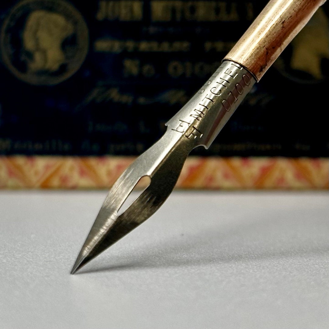 Vintage John Mitchell's 0100 EF Pen Nib Vtg Calligraphy Extra Fine Dip ...